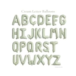 16" Letter Balloons | Custom Word Foil Balloons - Etsy