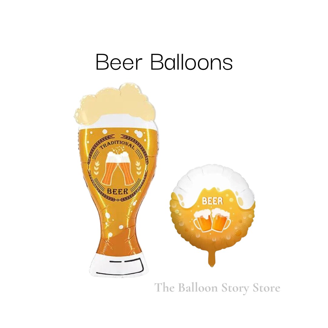 Beer Glass Balloon, Dad's Birthday Beer Lover Party Decor - Etsy