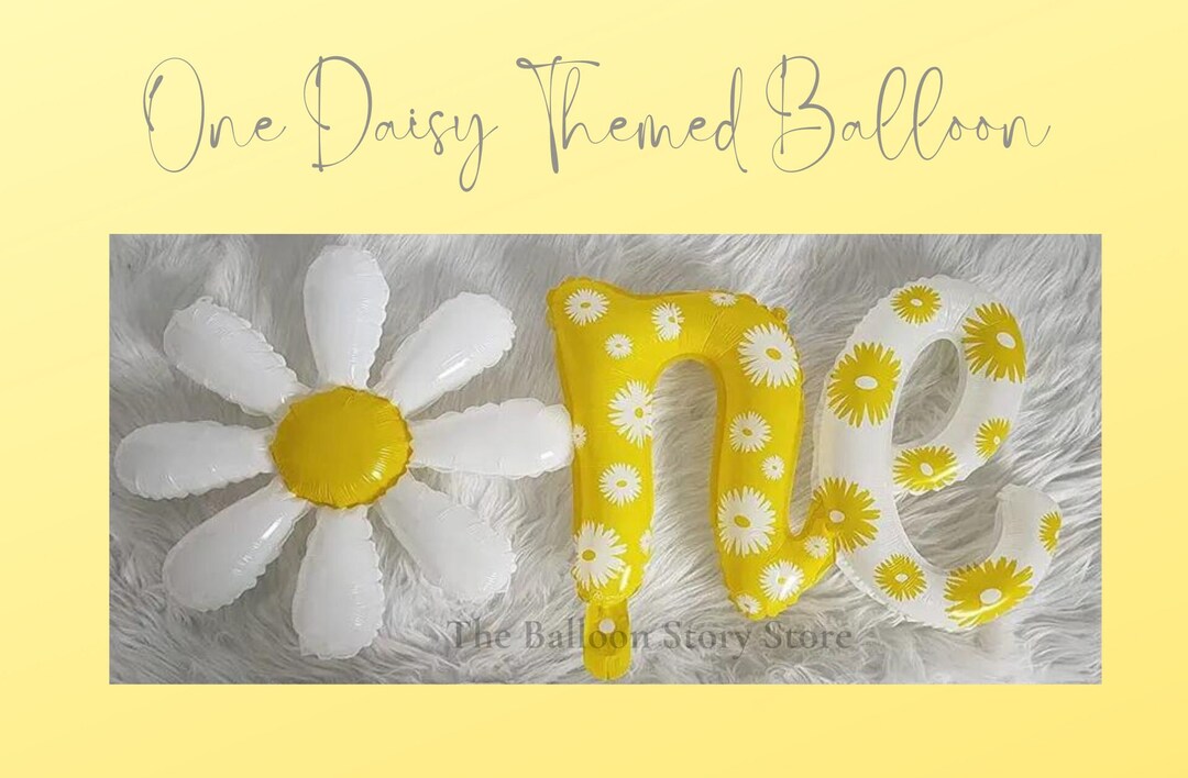 Daisy Balloons for First Birthday Balloon Decorations Daisy Themed ...