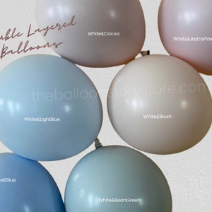Double Layered Balloons, Retro Balloons, Muted Pastel Balloons,custom ...