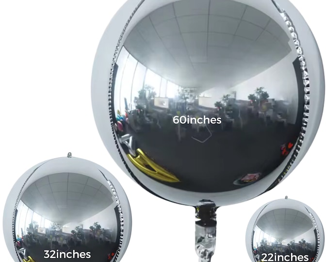 12 Royal Metallic Silver Chrome Balloons for Graduation, Retirement ...