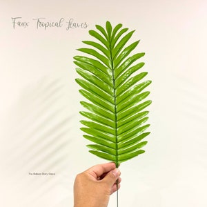 5pcs/pack Fake Tropical Leaves Faux Palm Leaves Balloon Garland Leaves ...