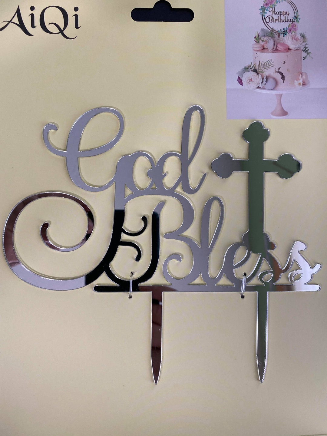 Baptism Cake Topper Christening Cake Topper Religious Cake - Etsy
