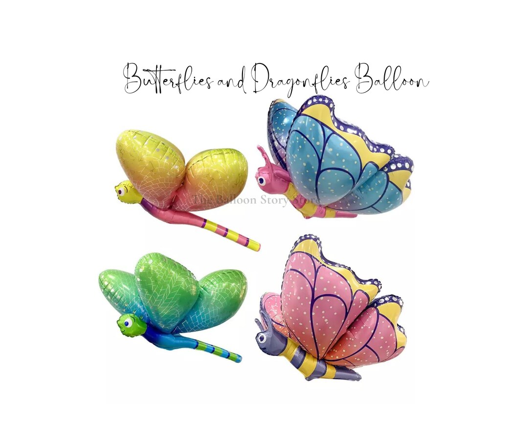 Butterfly Balloons Dragonfly Balloons 4D Butterflies 4D Dragonflies ...