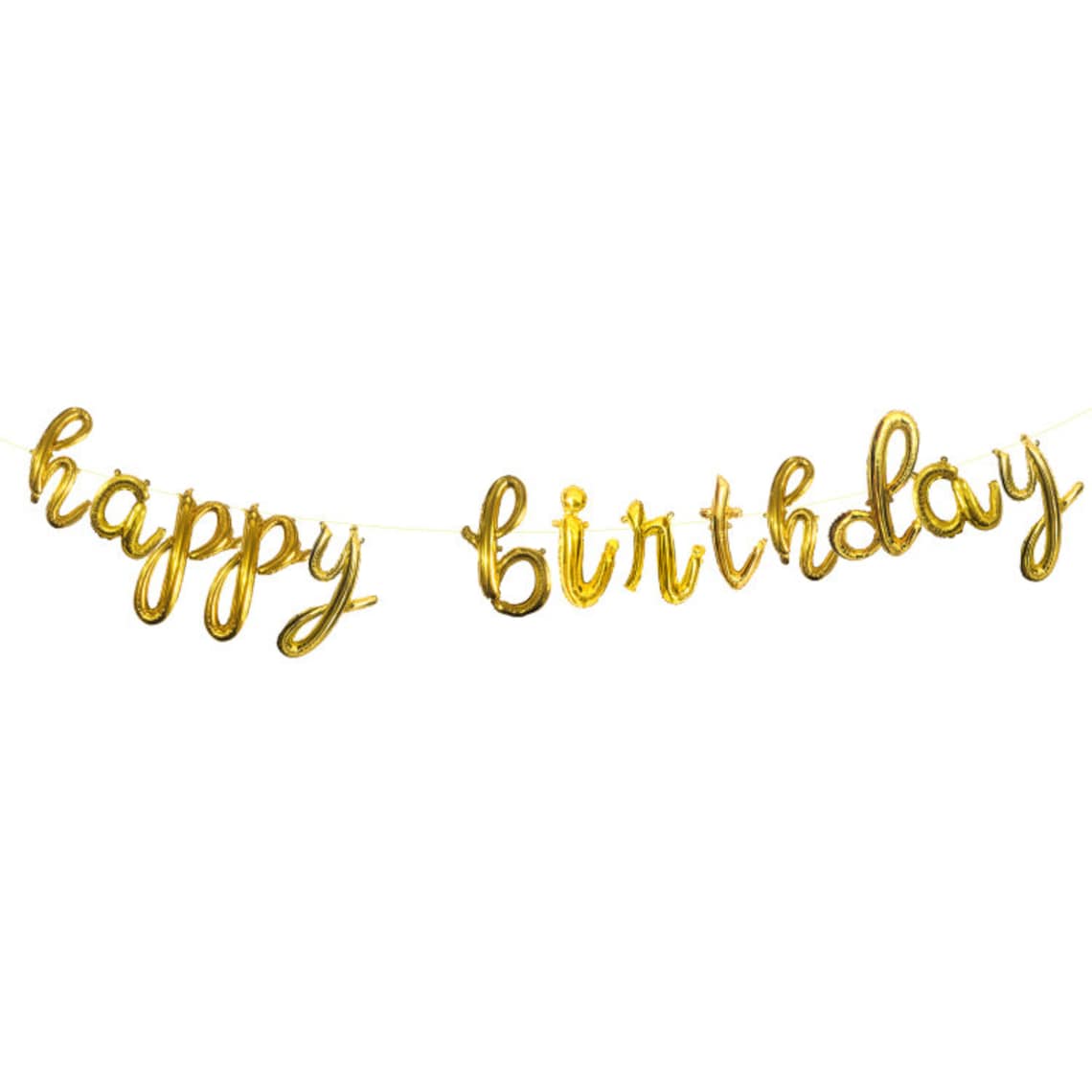 Script Happy Birthday Banner Balloons - Etsy