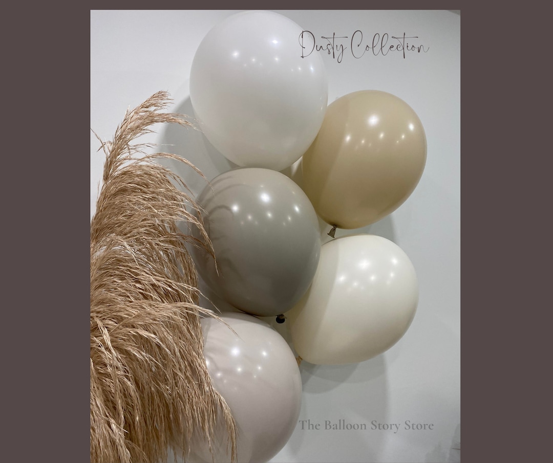 Neutral Balloon Boho Inspired Dusty Collection Latex Balloons Cream ...