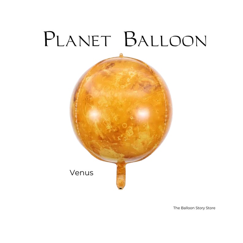 Solar System Planet Balloons: 22" Earth, Mars, Jupiter, Venus, Saturn ...