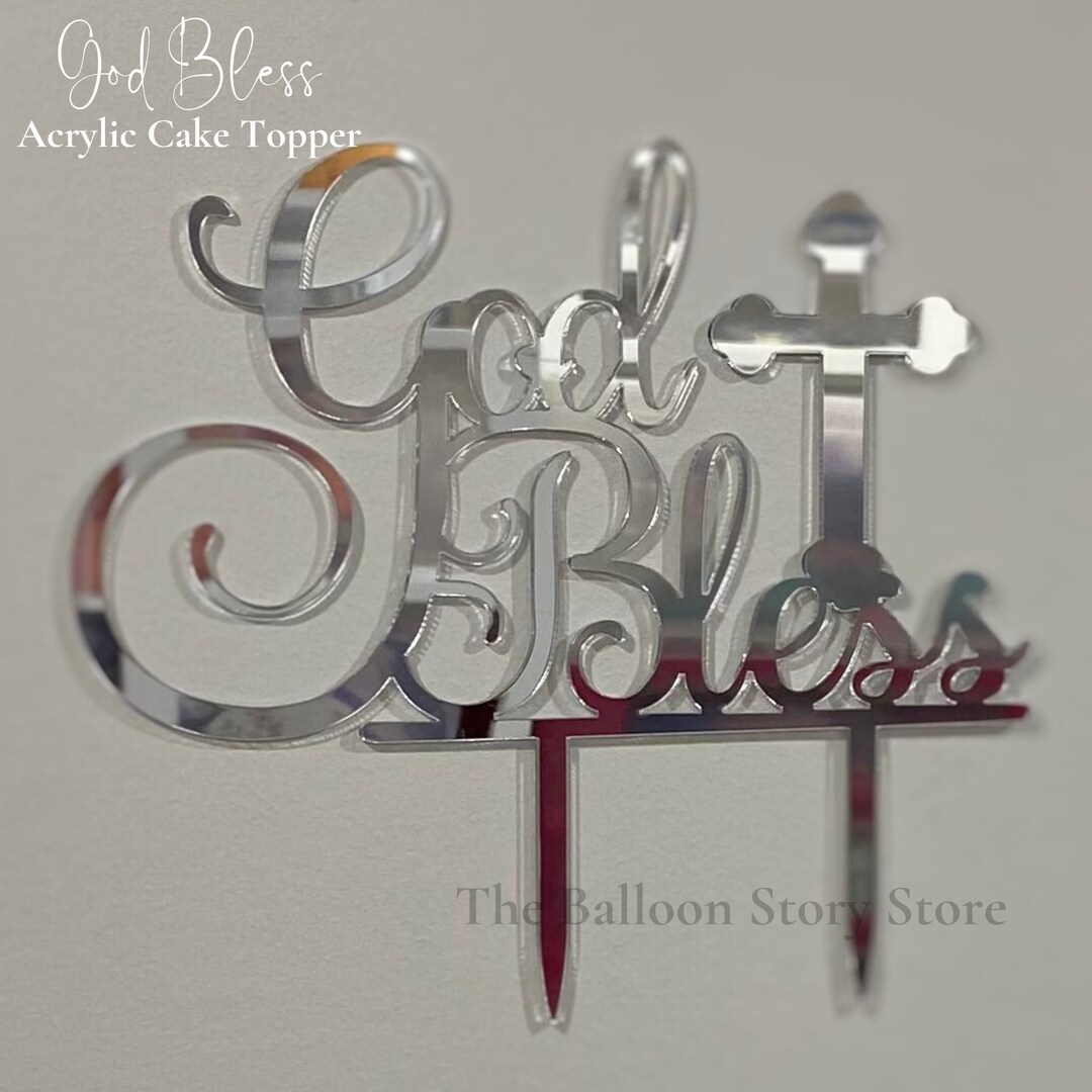 Baptism Cake Topper Christening Cake Topper Religious Cake Topper Holy ...