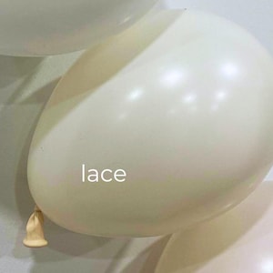 White Collection Latex Balloons: Satin, Lace, Cream - Etsy