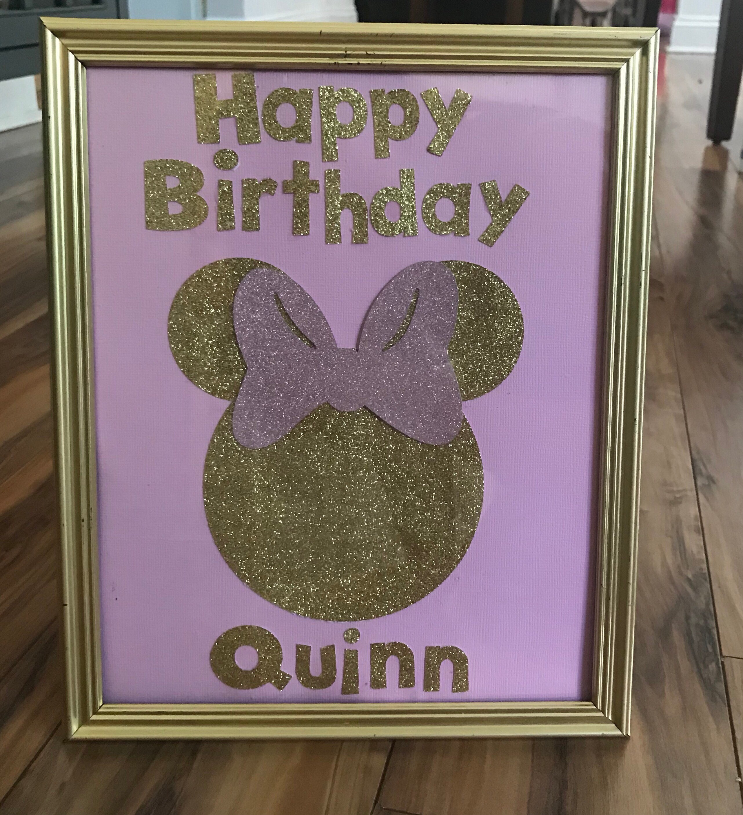 Minnie Mouse Birthday Sign - Etsy