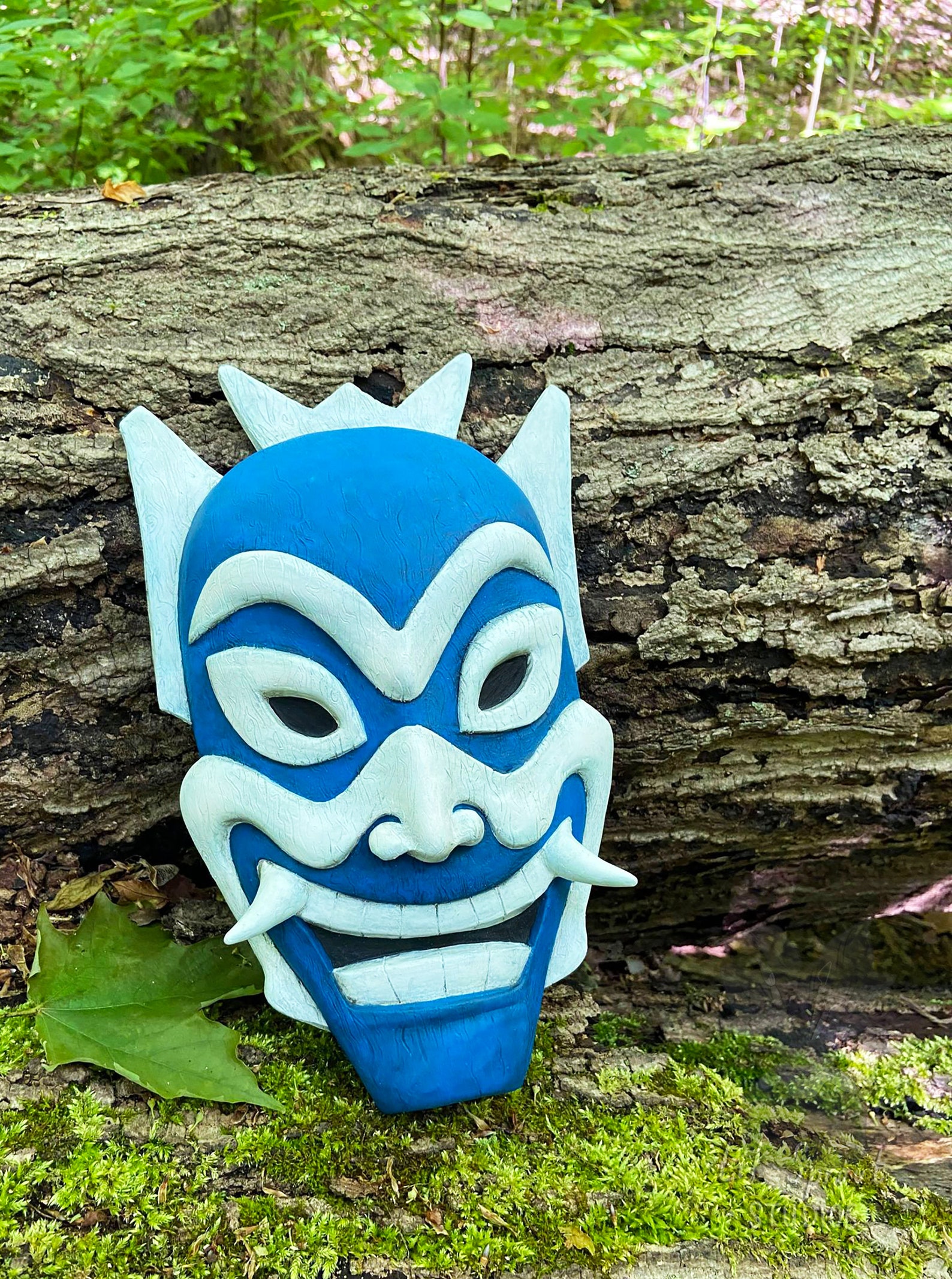 Blue Spirit Display Mask ATLA Inspired Art | Etsy