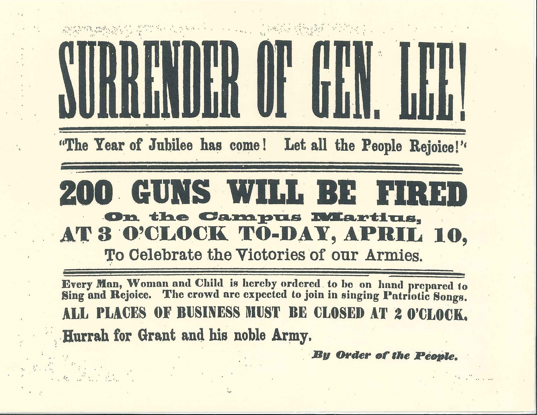 Civil War Poster Surrender Lee - Etsy