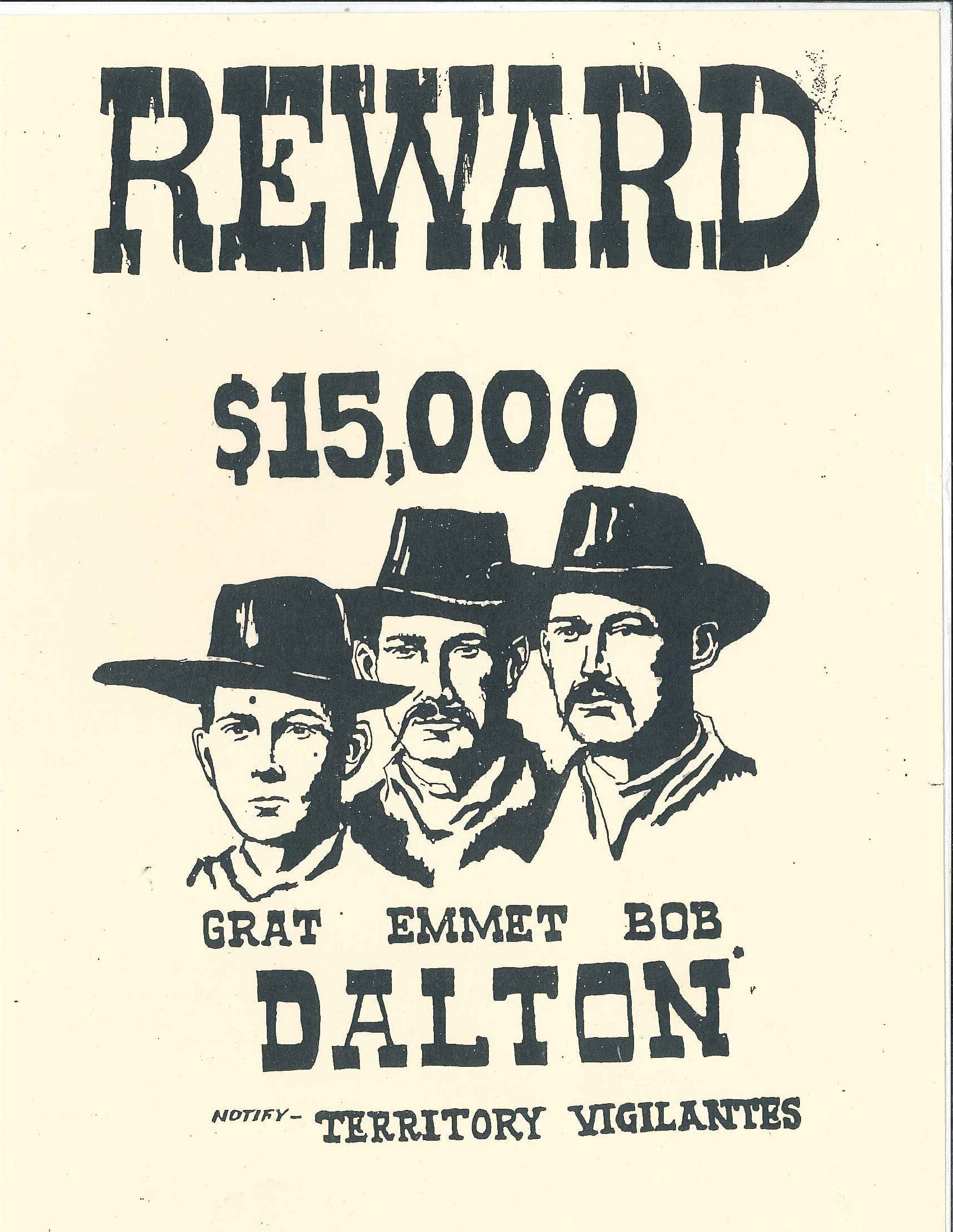Affiche Wanted des frères Dalton | Etsy