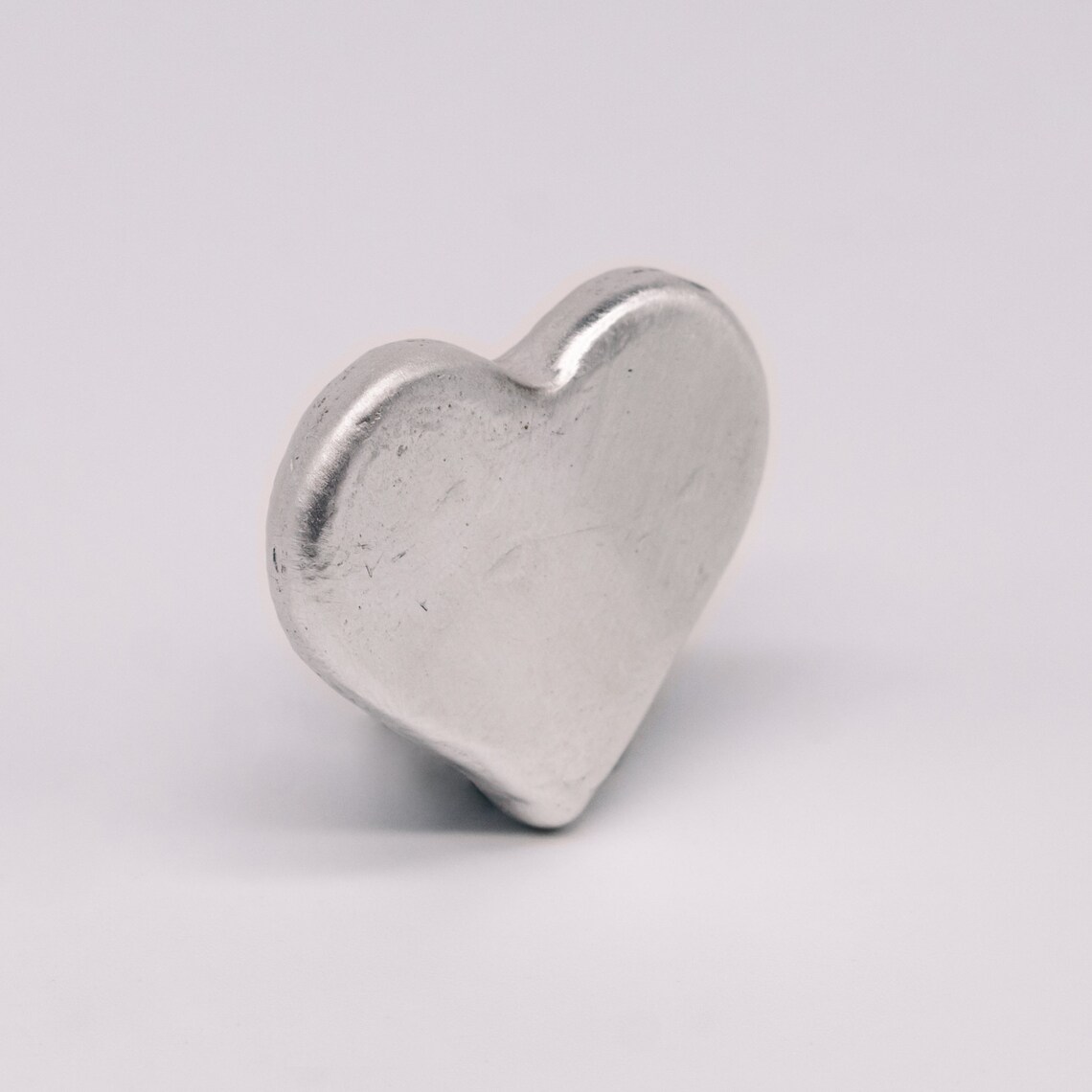 1 Troy Ounce .999 Fine Silver Hand Poured Heart Art Bar Bison Bullion ...