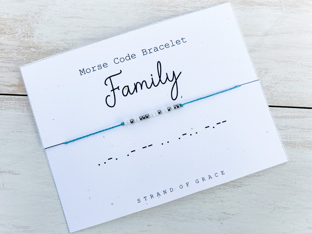 Family Morse Code Bracelet - Matching Morse Code Bracelets - Custom ...