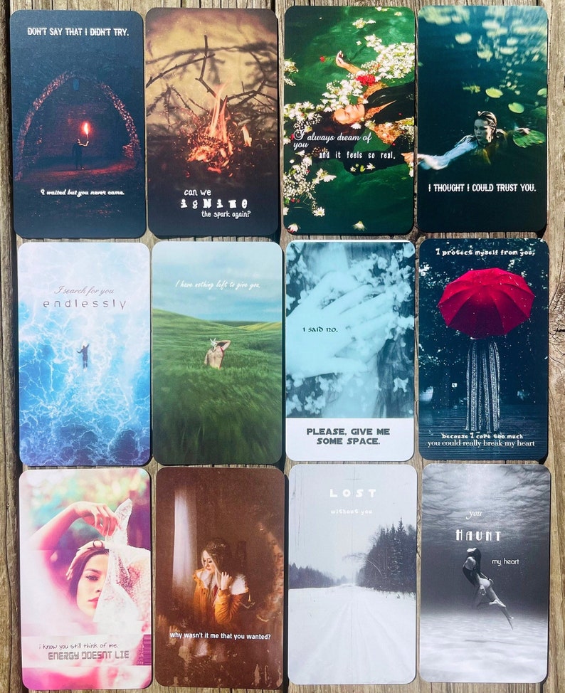 Starcrossed Lovers Oracle Cards Relationships Twin Flames - Etsy