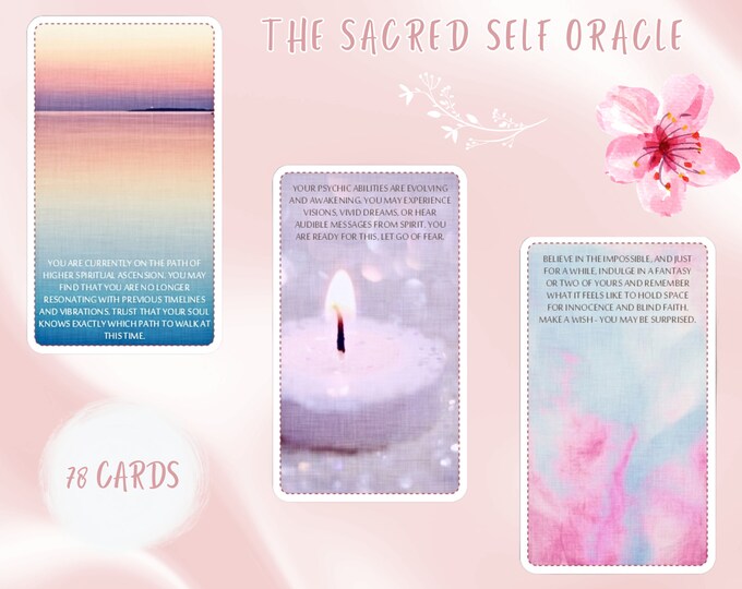 The Sacred Self Oracle Cards - Spirit Guides, Self-love, Soft ...