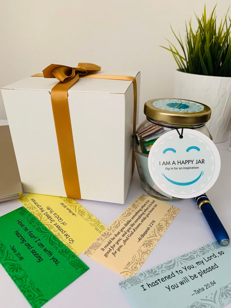 Quran Inspiration and Motivation Jar, Prayer Cards, Soul Lifting Notes ...