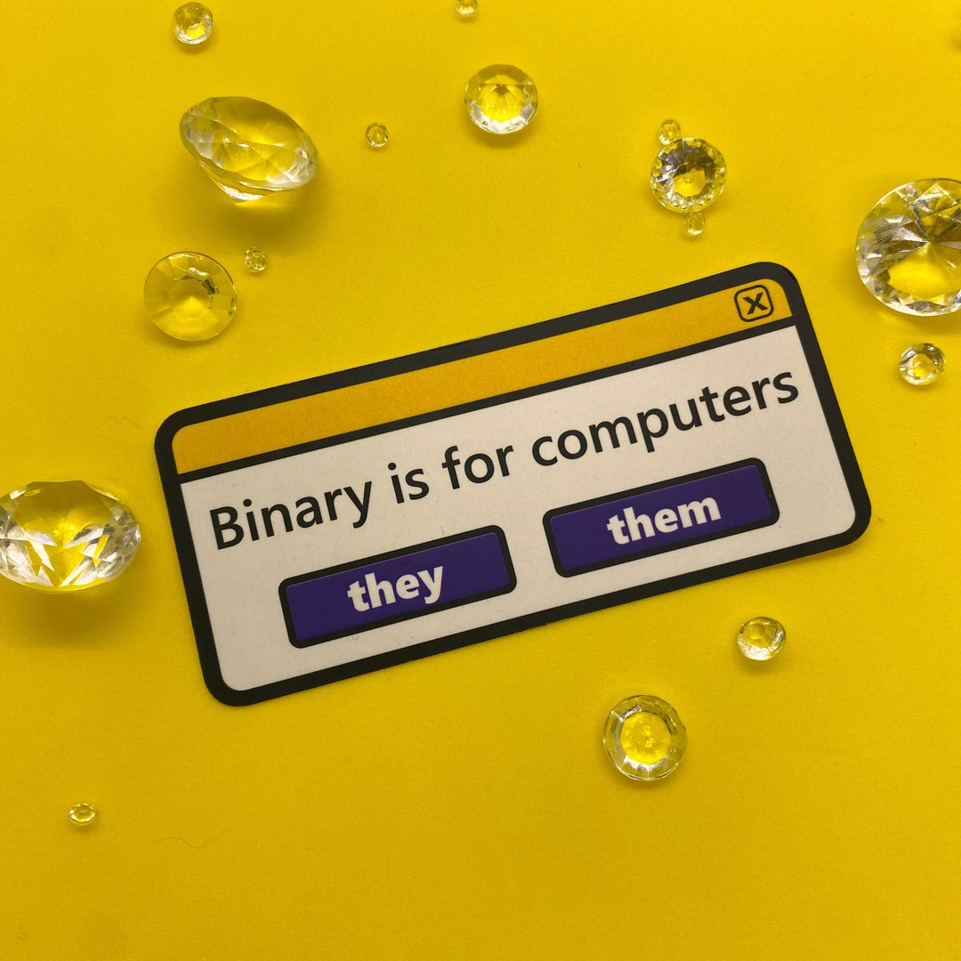 Binary is for Computers| Weather Resistant Vinyl Sticker - Etsy