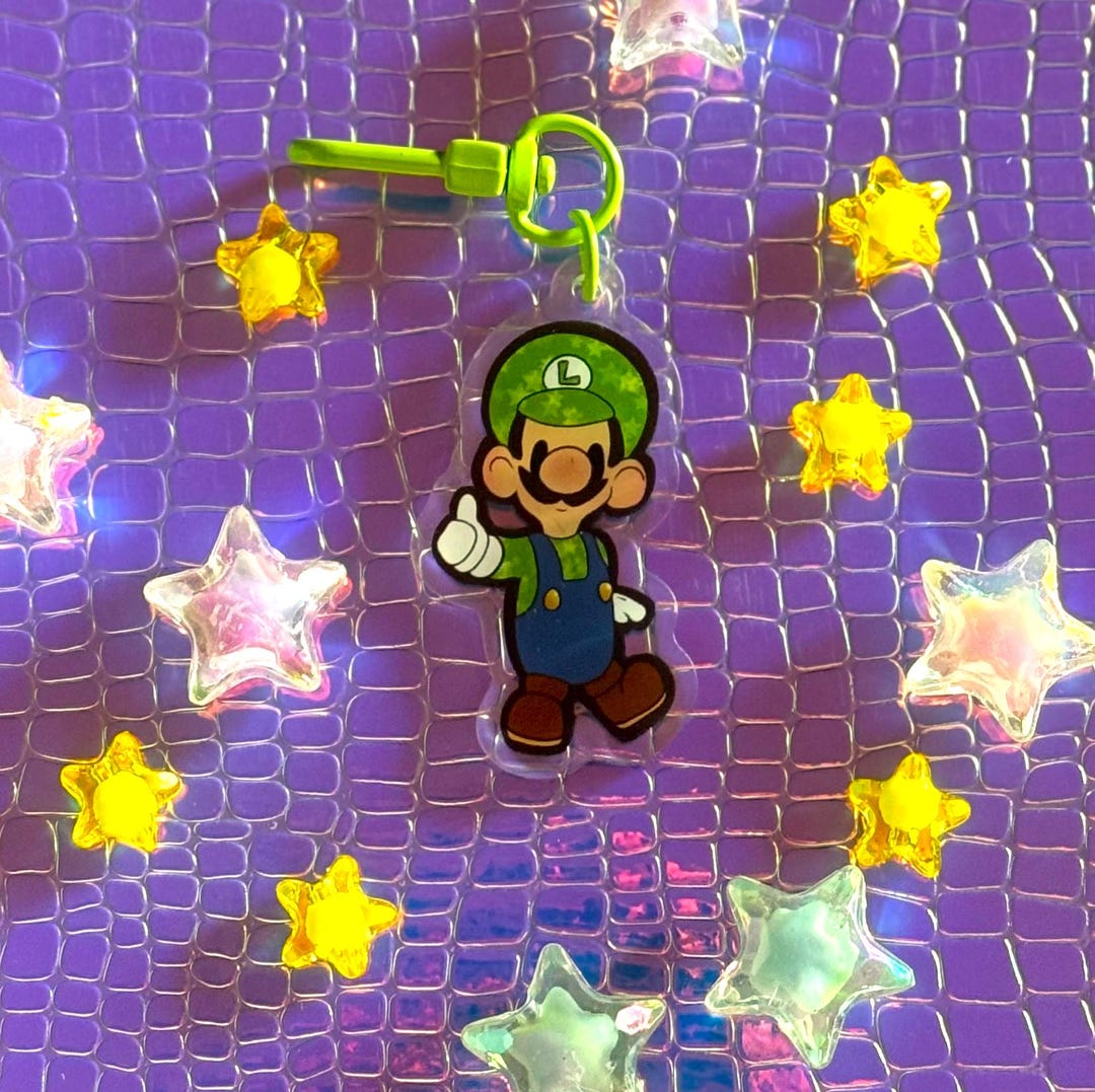 Paper Pals | Paper Mario Inspired Keychain | Paper Brother - Etsy