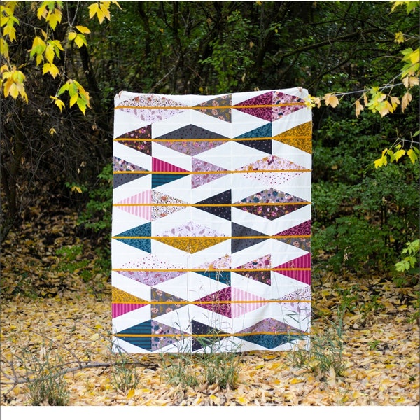 Geometric Quilt - Etsy