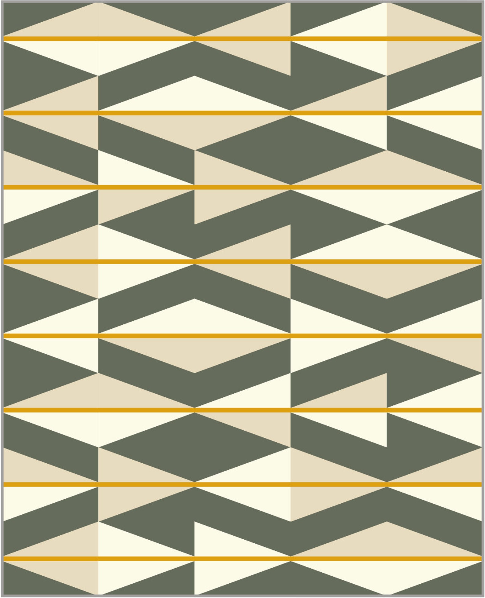 Pointed Path Quilt Pattern - PDF Digital Download - by Taren Studios - Etsy