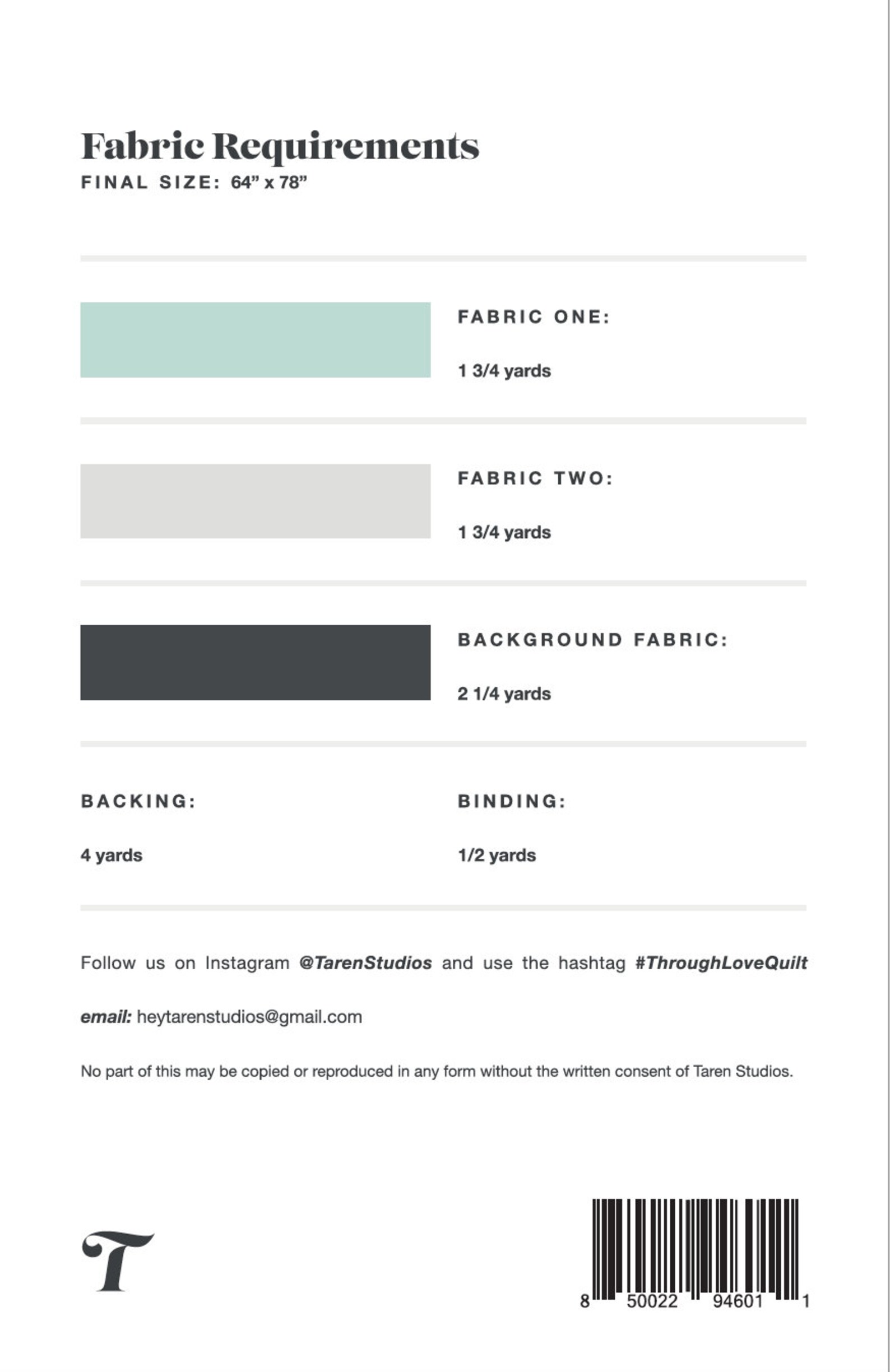 Through Love Quilt Pattern - PDF Digital Download - by Taren Studios - Etsy