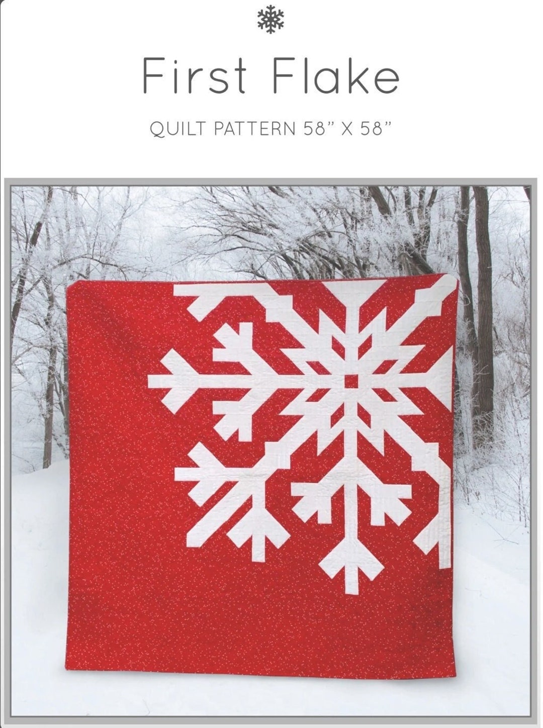 First Flake Quilt Pattern - PDF Digital Download - by Janae Shearer - Etsy