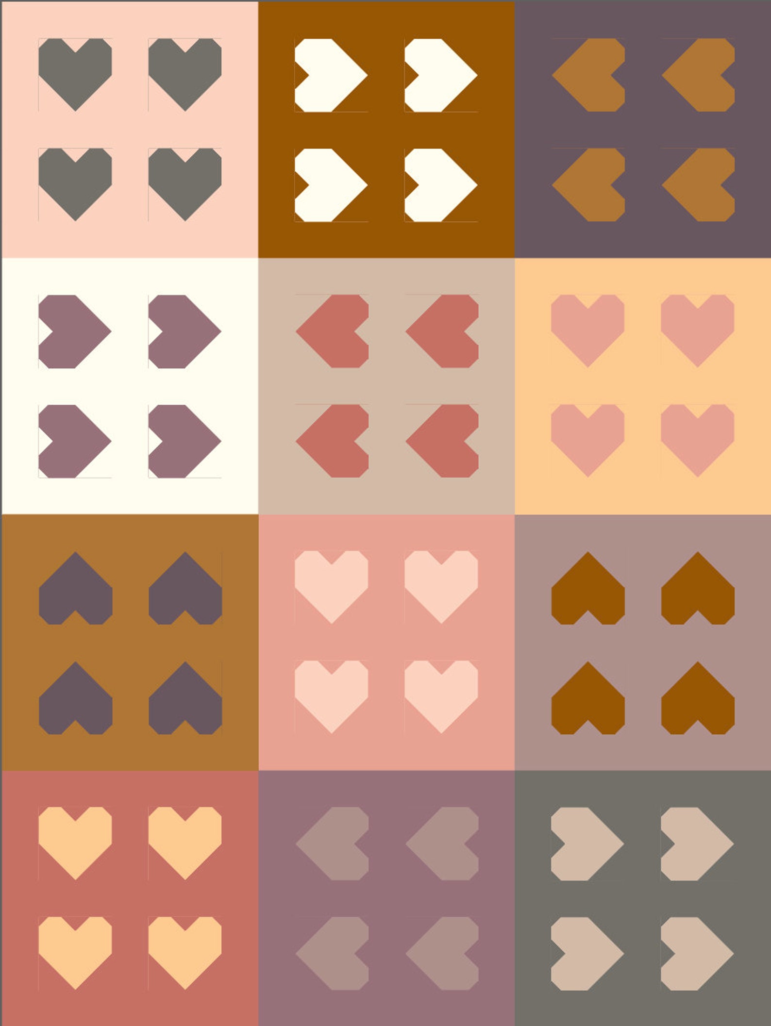 Love All Around Quilt Pattern PDF Digital Download by - Etsy