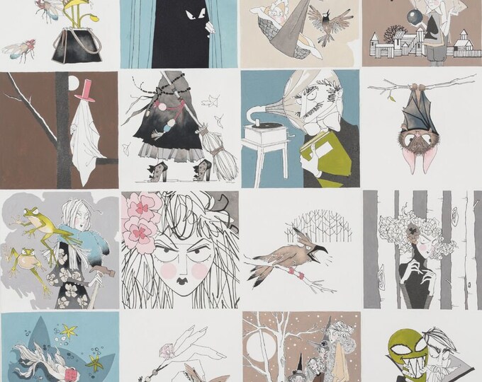 A Ghastlie Moment by Phillip De Leon for Alexander Henry Fabrics - Etsy