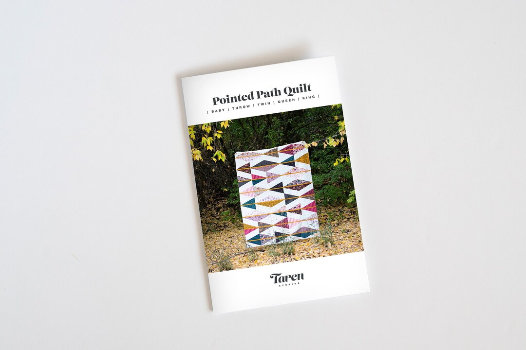 Pointed Path Quilt Pattern - Paper Pattern - by Taren Studios - Etsy