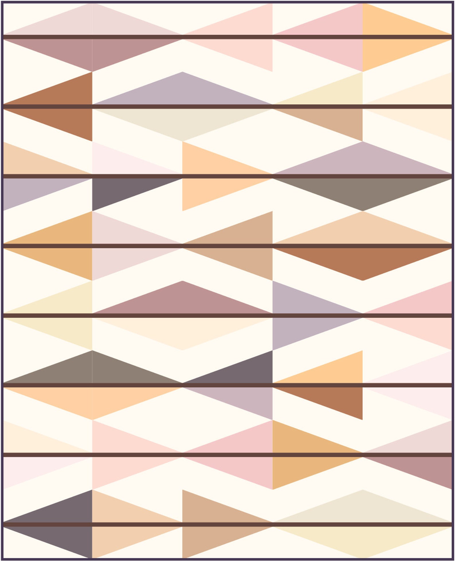 Pointed Path Quilt Pattern - PDF Digital Download - by Taren Studios - Etsy