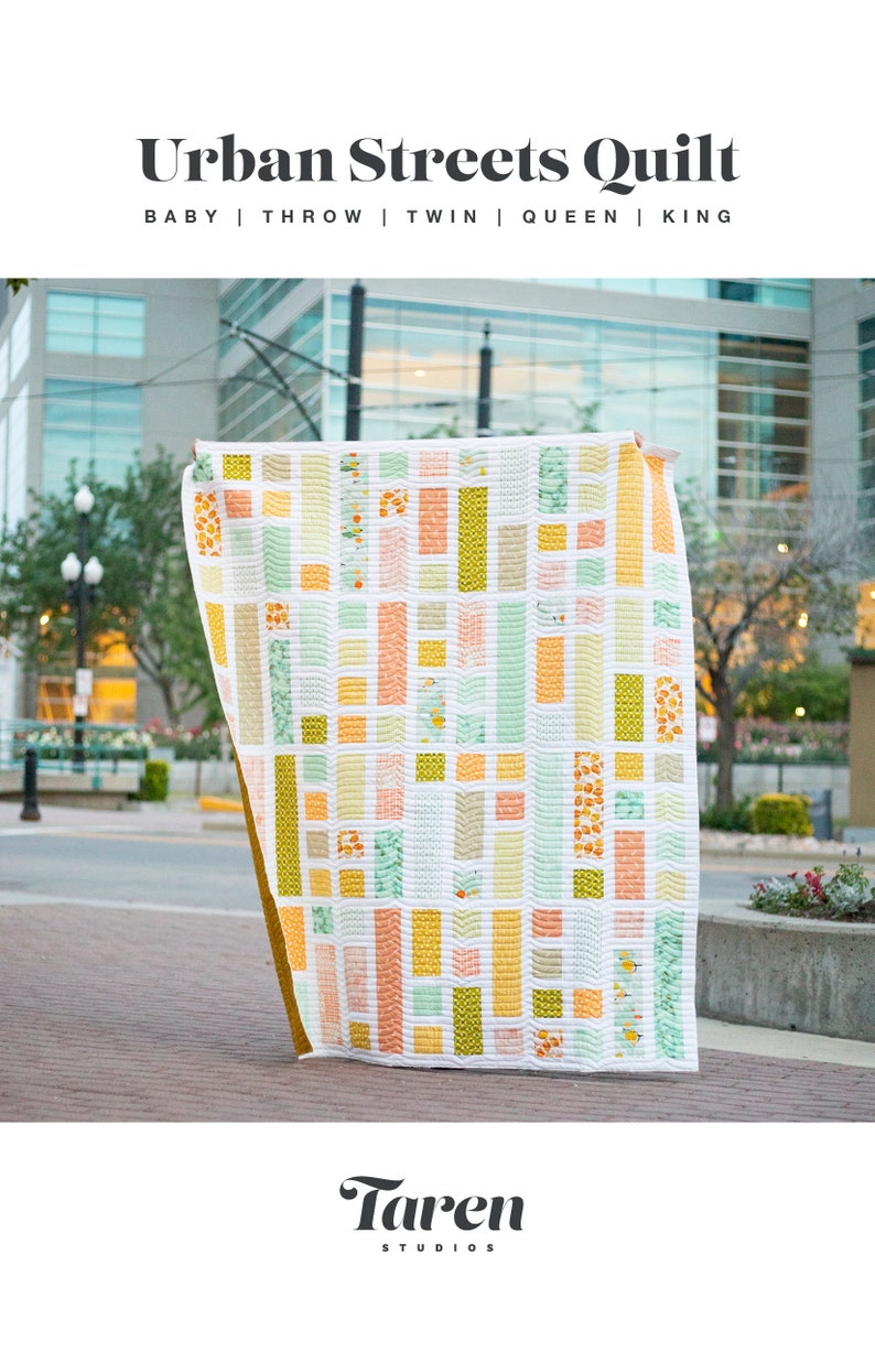 Urban Streets Quilt Pattern - PDF Digital Download - by Taren Studios ...