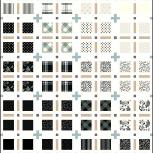 Plaid Plus Pattern - PDF Digital Download - by Taren Studios - Etsy