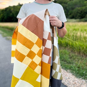 Checks Mix Quilt Pattern - PDF Digital Download - by Taren Studios - Etsy