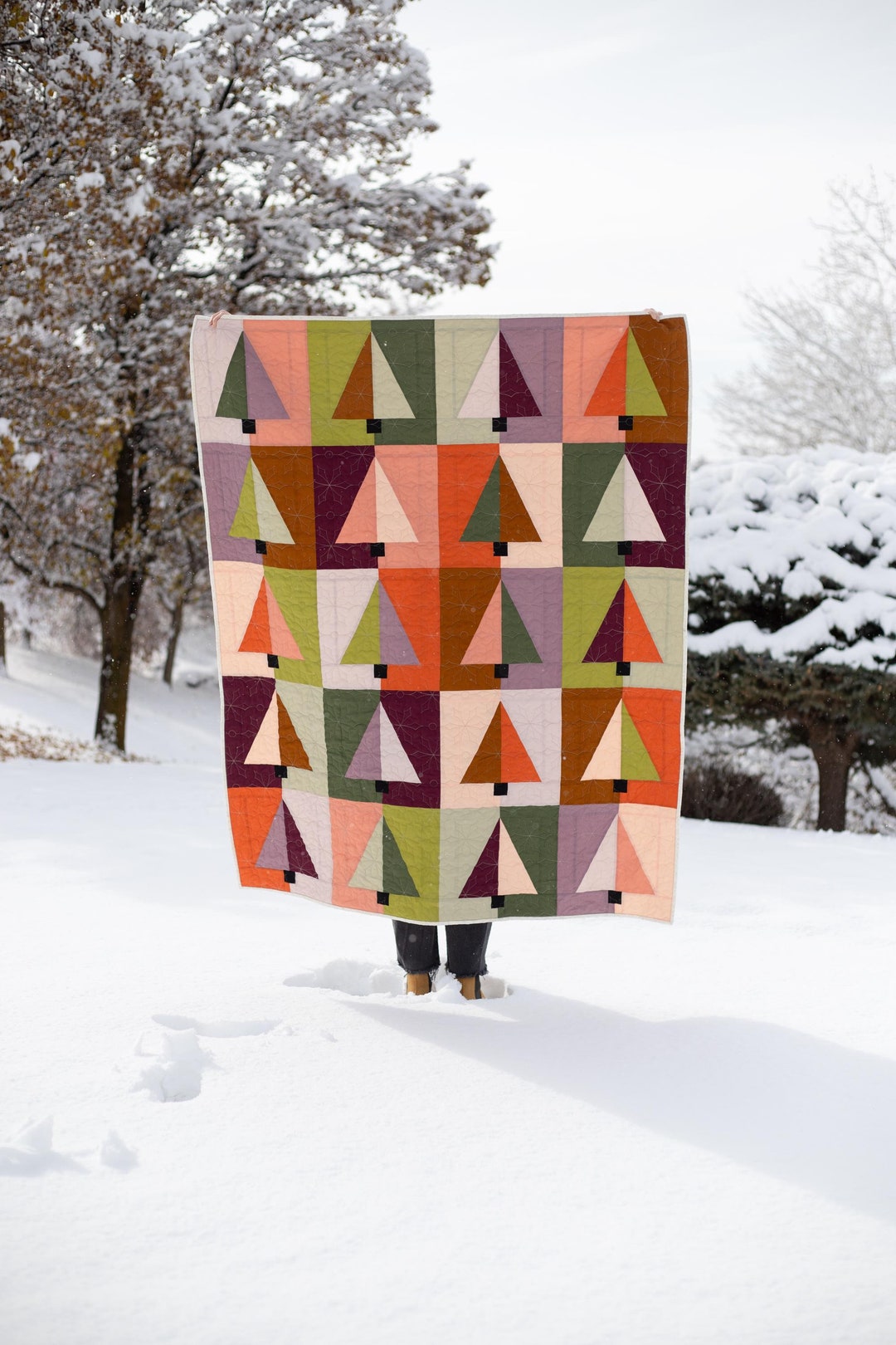 Trees Chic Quilt Pattern - PDF Digital Download - by Taren Studios - Etsy