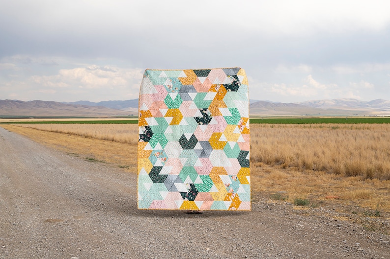 Hex is Gone Quilt Pattern - Paper Pattern - by Taren Studios - Etsy