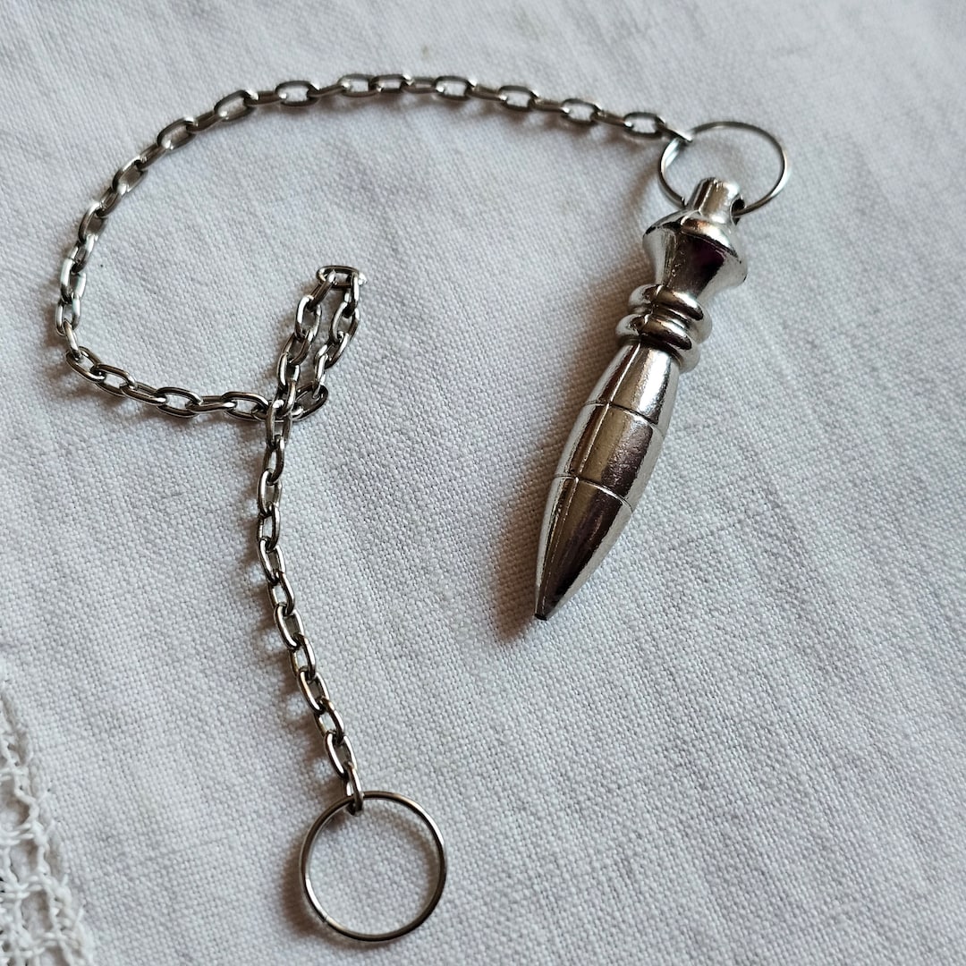 Vintage Silver Metal Divinatory Pendulum - Etsy