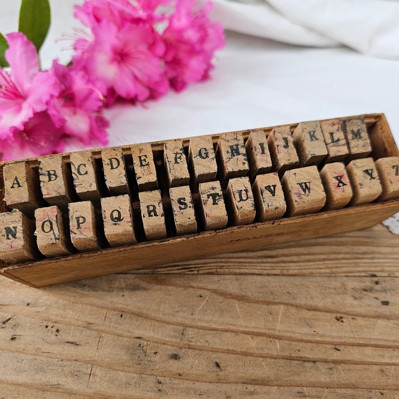 Wooden Alphabet Stamps - Etsy