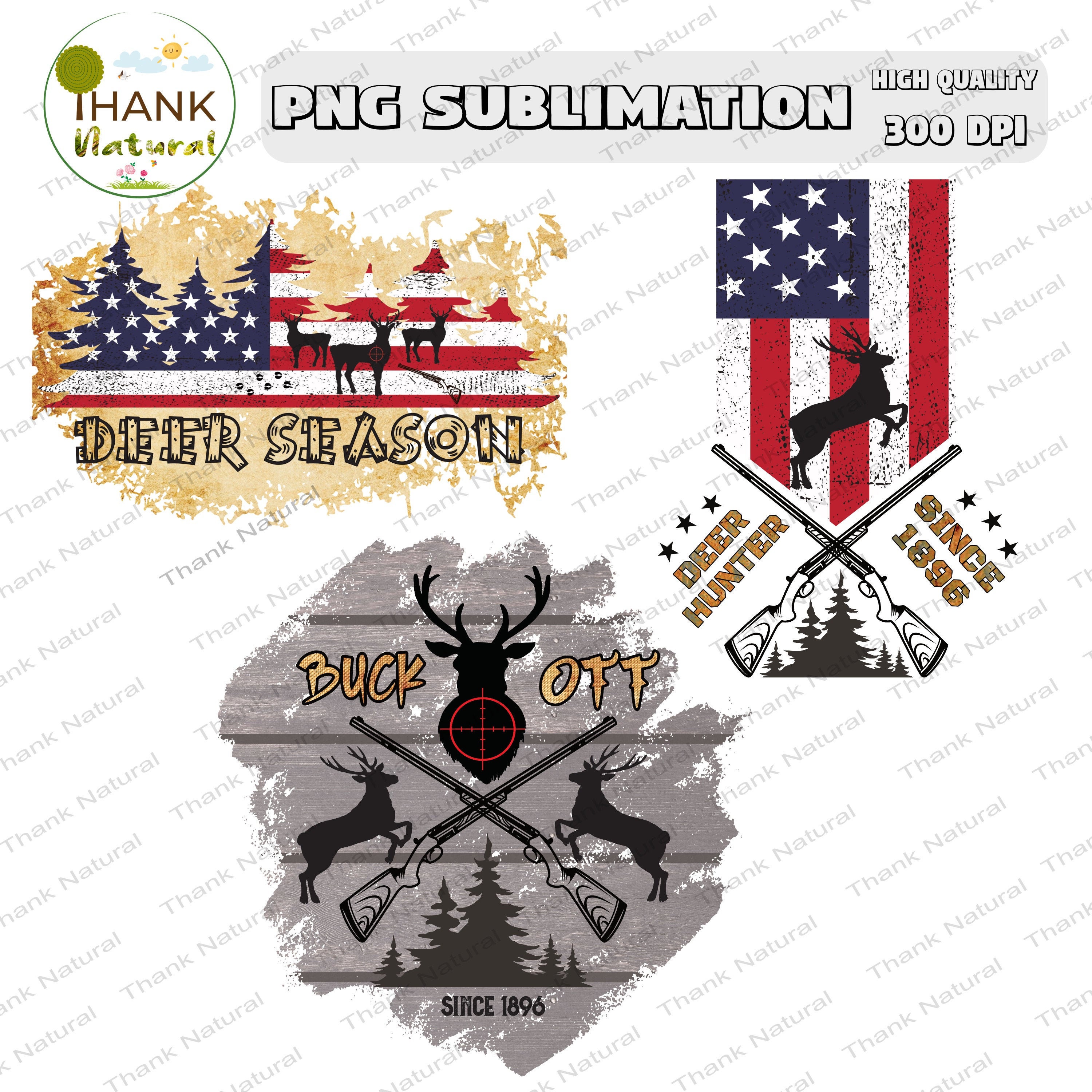 Deer Hunting Bundle Sublimation Clipart Instant Download - Etsy