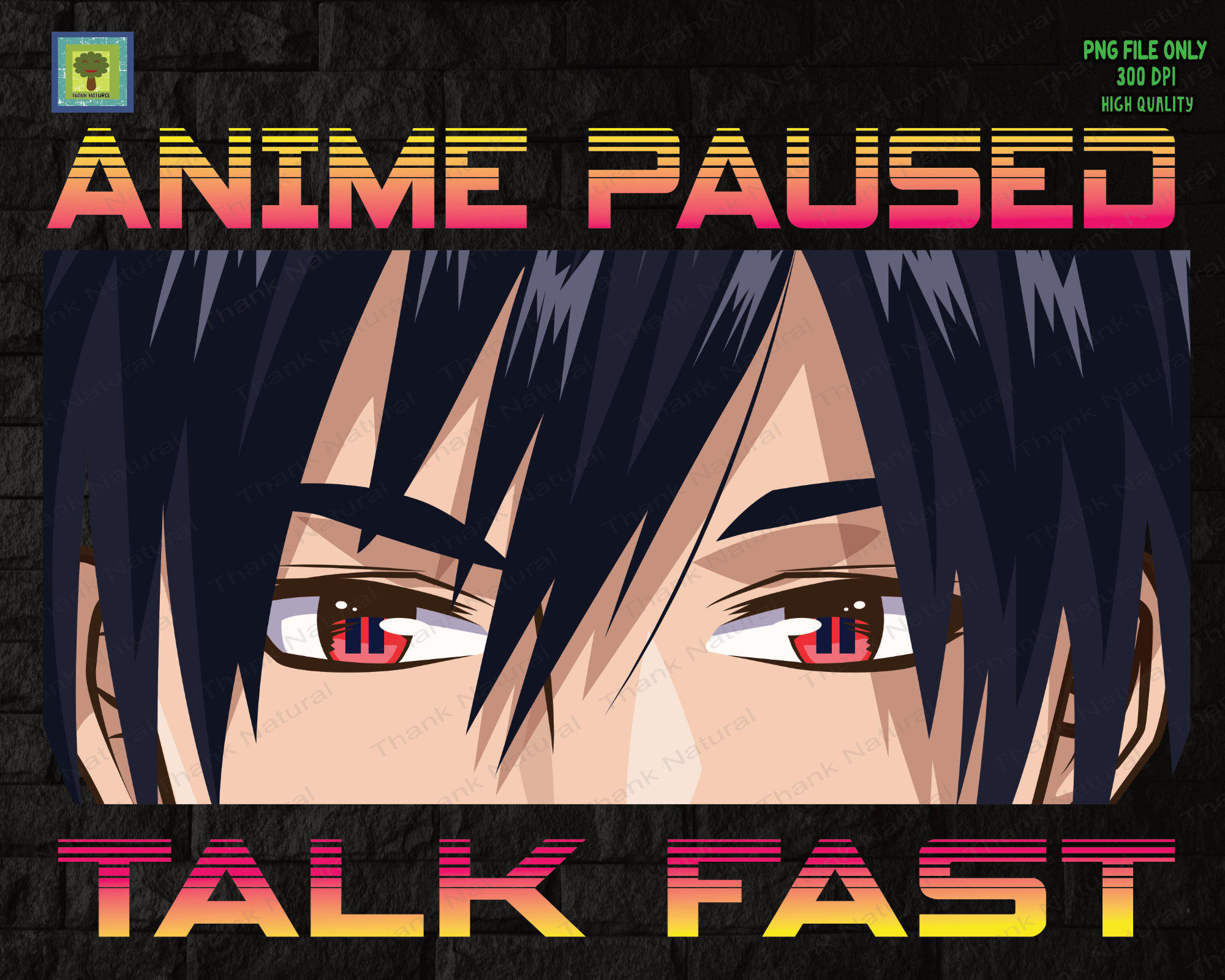 Anime Paused Talk Fast PNG Sublimation Design Funny Anime - Etsy