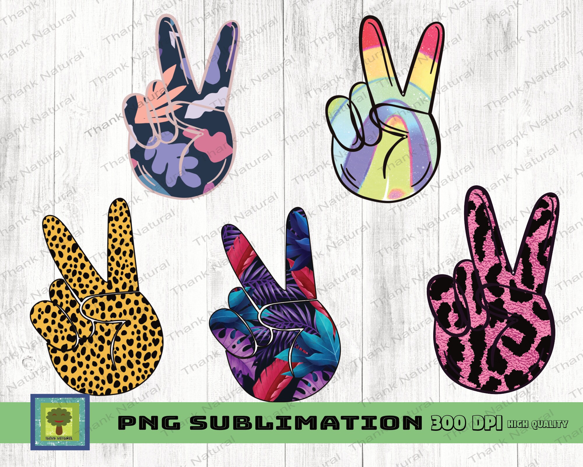 30 Peace Hand Sublimation Designs Bundles PNG Peace Love - Etsy