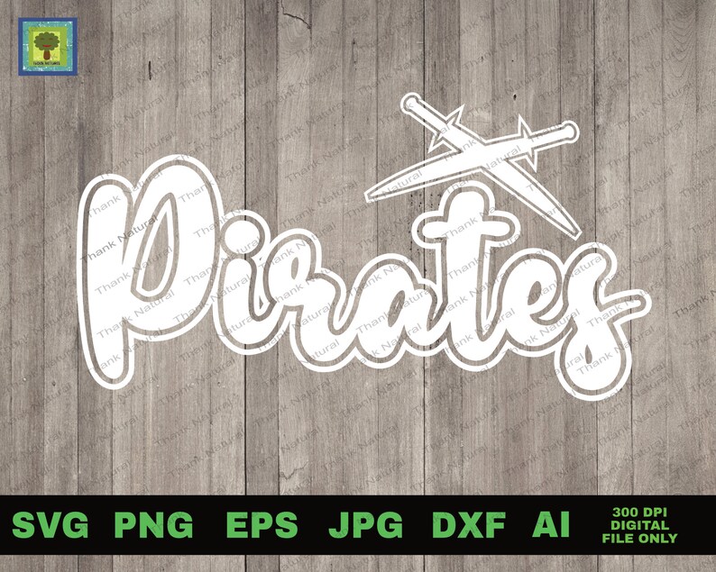 Pirates Mascot SVG Pirates SVG Football SVG Digital Cut | Etsy