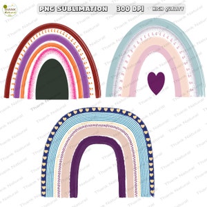 9 Bundle Rainbow Sublimation Designs Clip Art Png File Baby Clipart ...