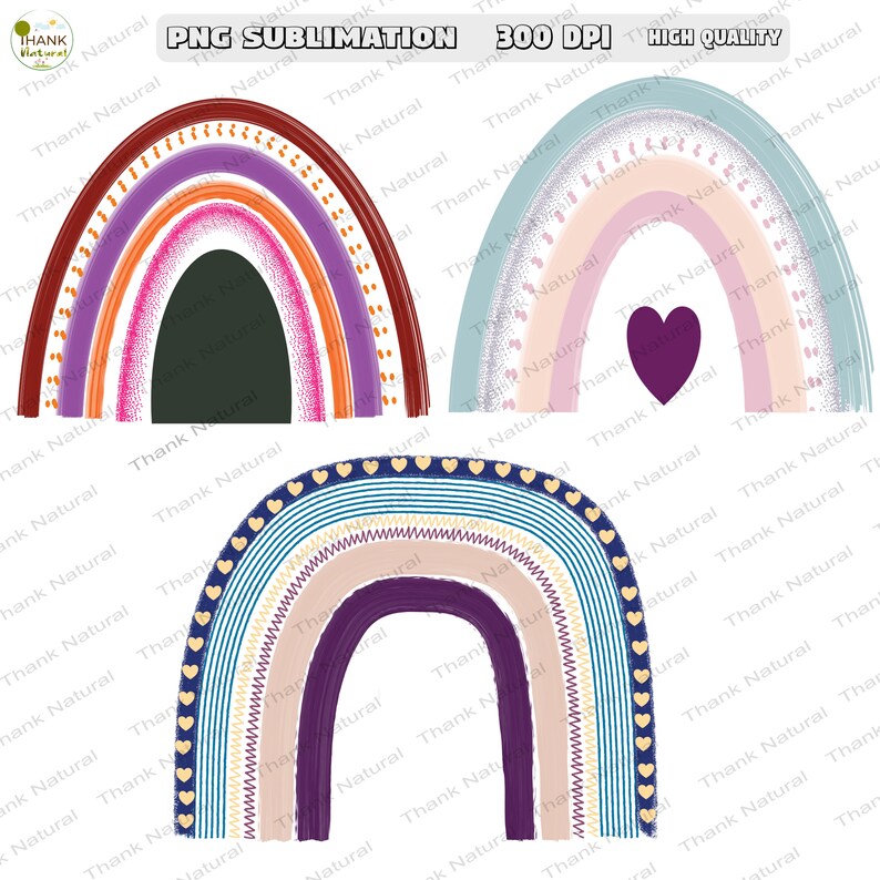 9 Bundle Rainbow Sublimation Designs Clip Art Png File Baby - Etsy