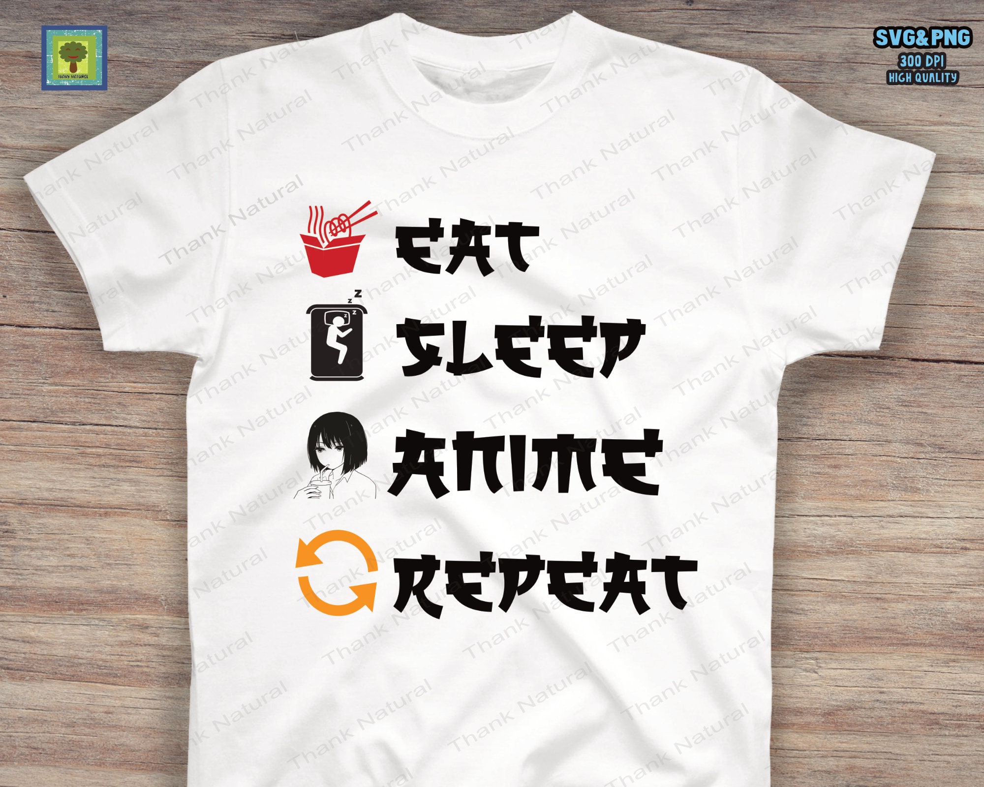 Eat Sleep Anime Repeat SVG Anime SVG Manga SVG Svg File for | Etsy