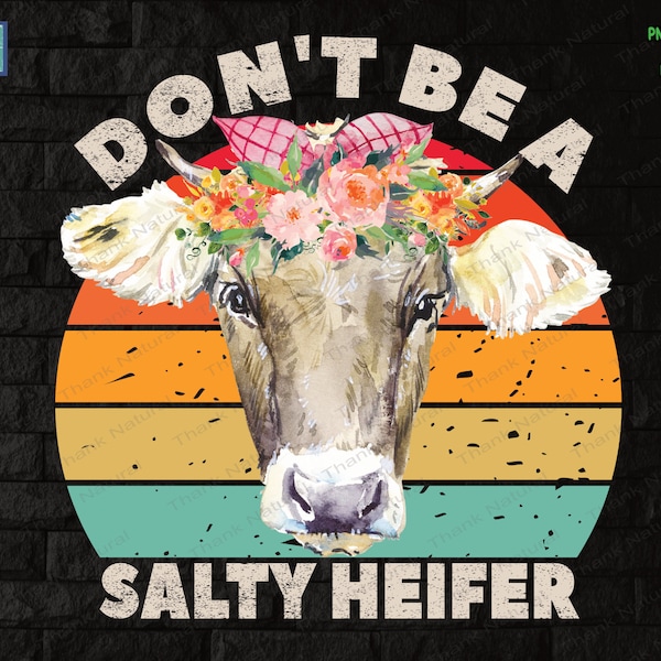 Salty Heifer Png - Etsy