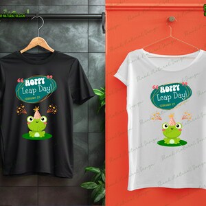 Funny Frog Lover Hoppy Leap Day February 29 PNG, Sublimation Design ...