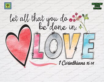 Bible Verse Love Png | Etsy