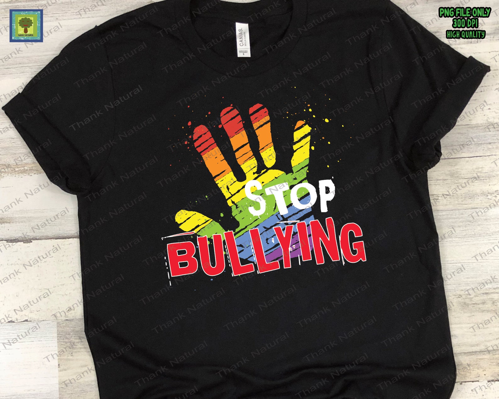 Stop Bullying Awareness Anti Bully Equality Novelty Hand Print - Etsy